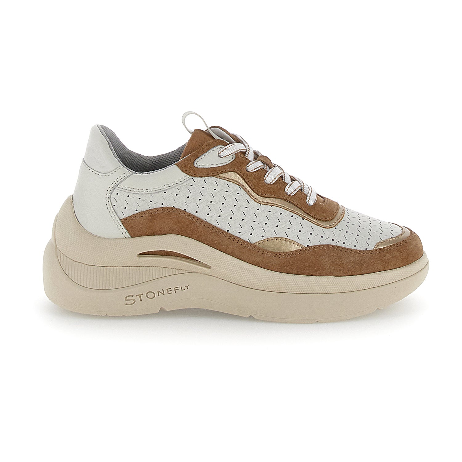 Rocha 3 Laces Shoes Light Gray - Stonefly